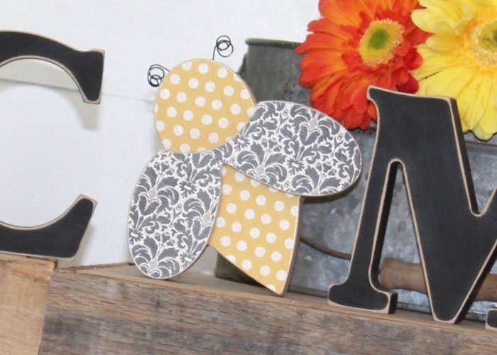 Interchangeable Welcome Letters {Bumble Bee}