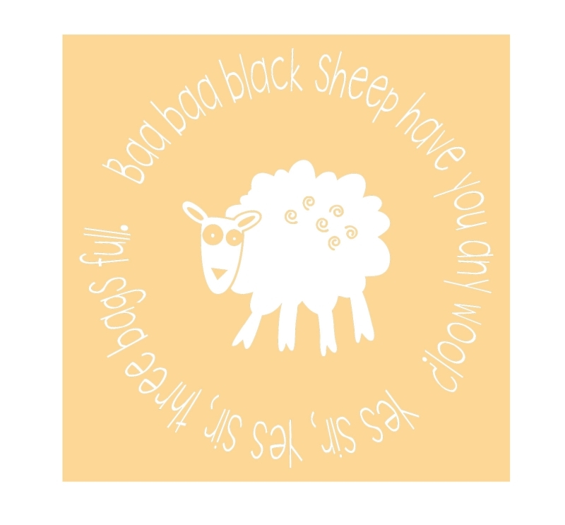 Baa baa black sheep {stencil}