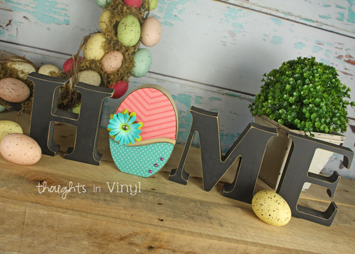 Easter Crafts | Wood Easter Letters and Shapes | Thoughts in Vinyl