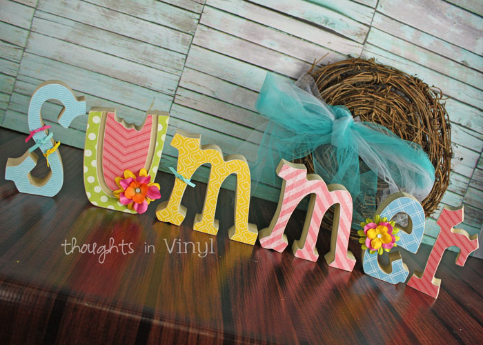 Summer Wood Letters | Thoughts in Vinyl